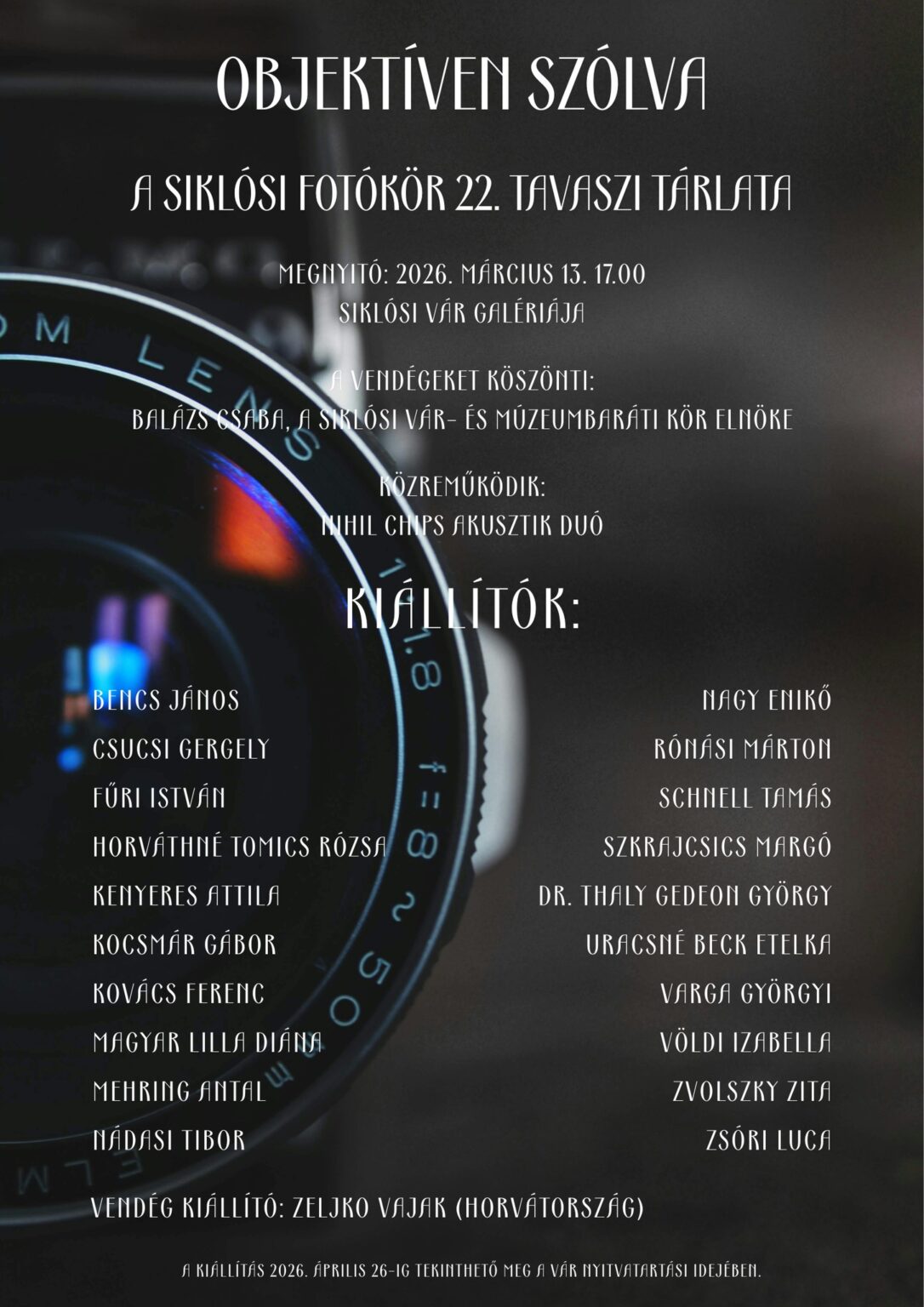 Siklósi Fotókör 📷 „Objektíven szólva” a Siklósi Várban
